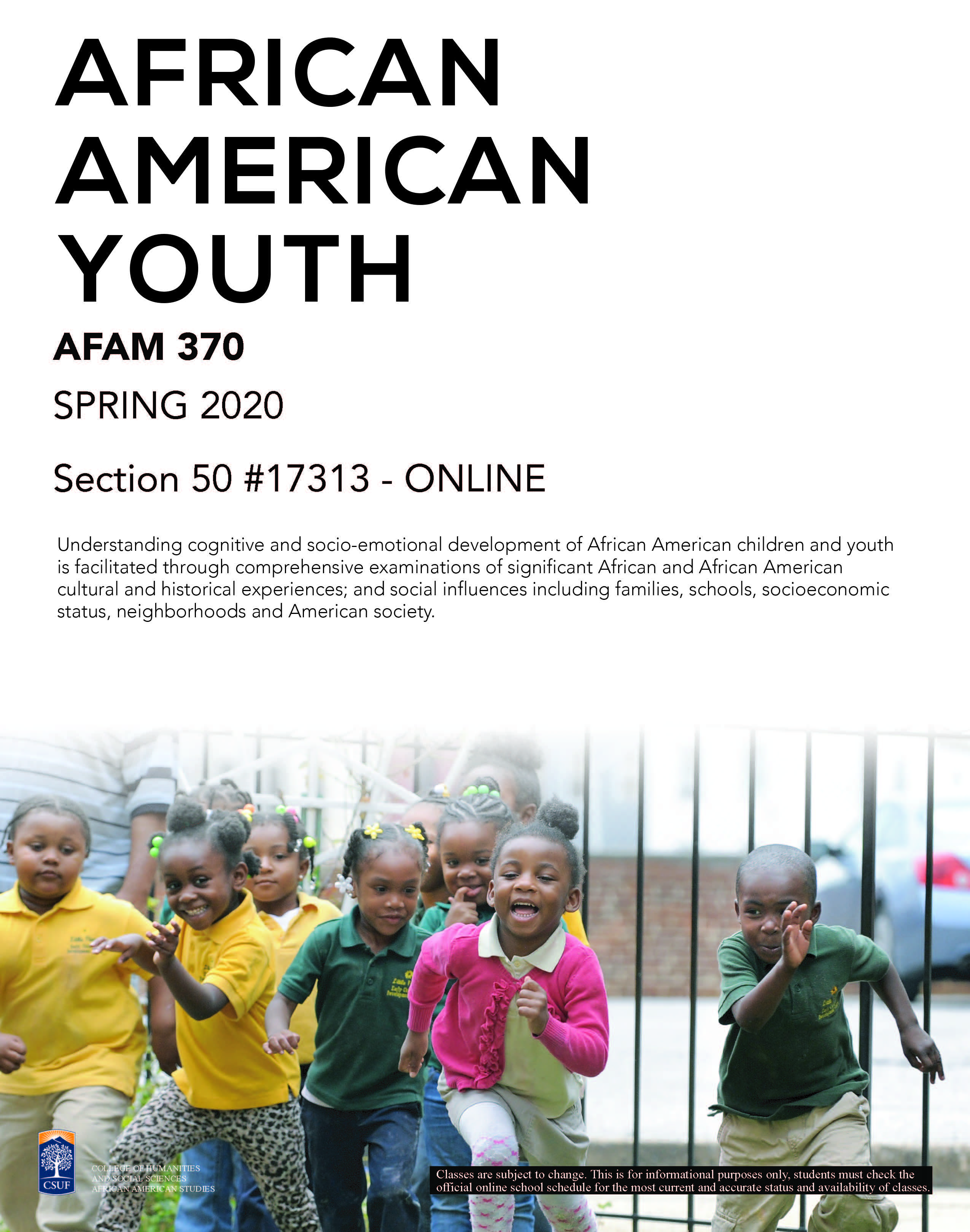 Academics - African American Studies | CSUF